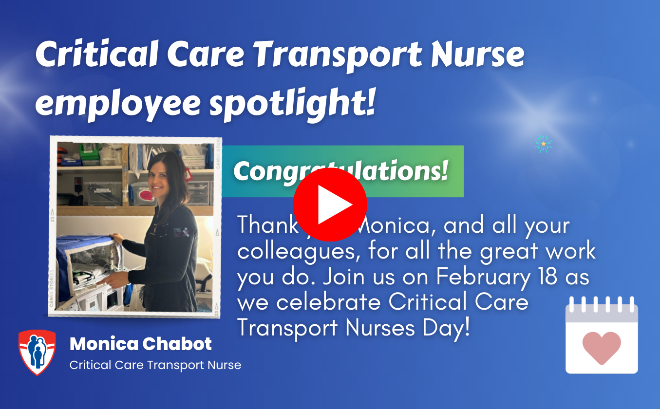Critical Care Transport Nurses Day! | McGill University Health Centre
